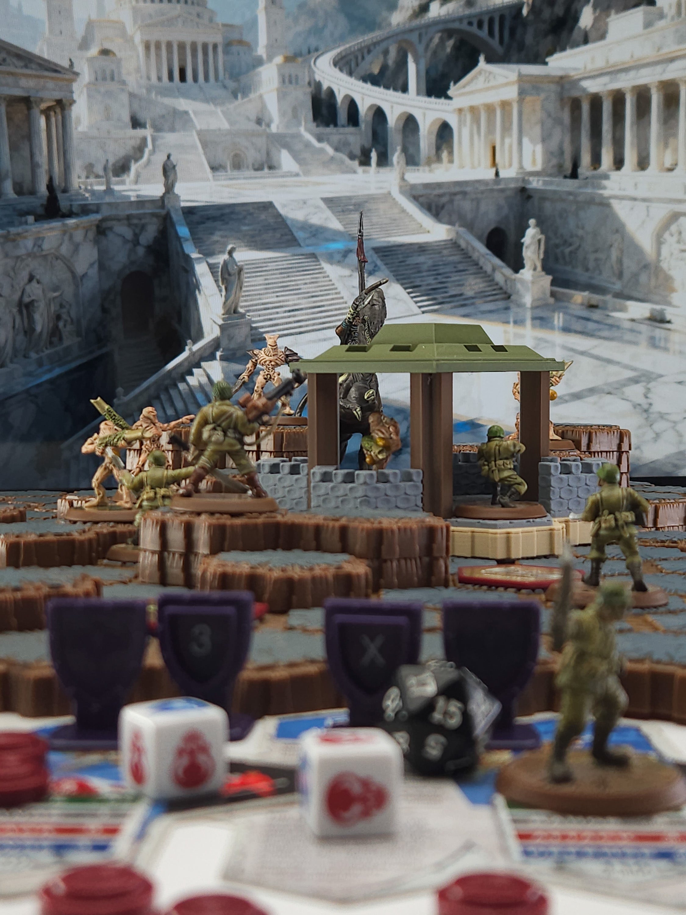 Gravenhold Masons - Fortified Outpost (7-Hex with Roof) – Wyo Gamez